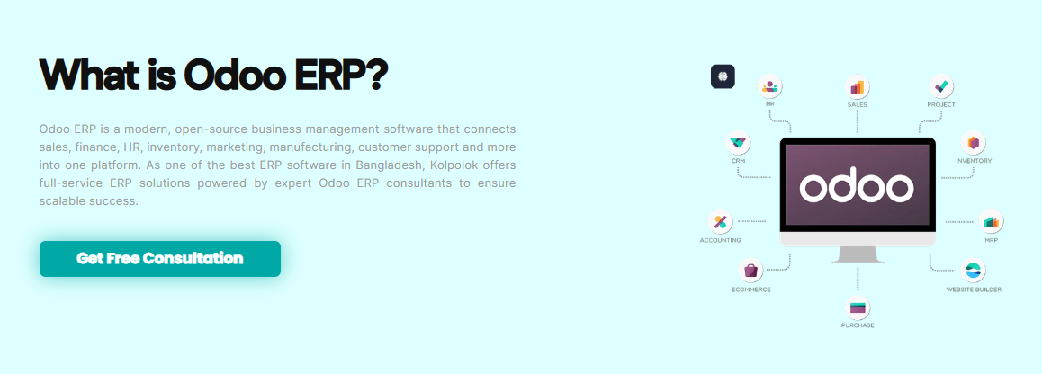 Official Odoo ERP Services in Bangladesh | Kolpolok Limited